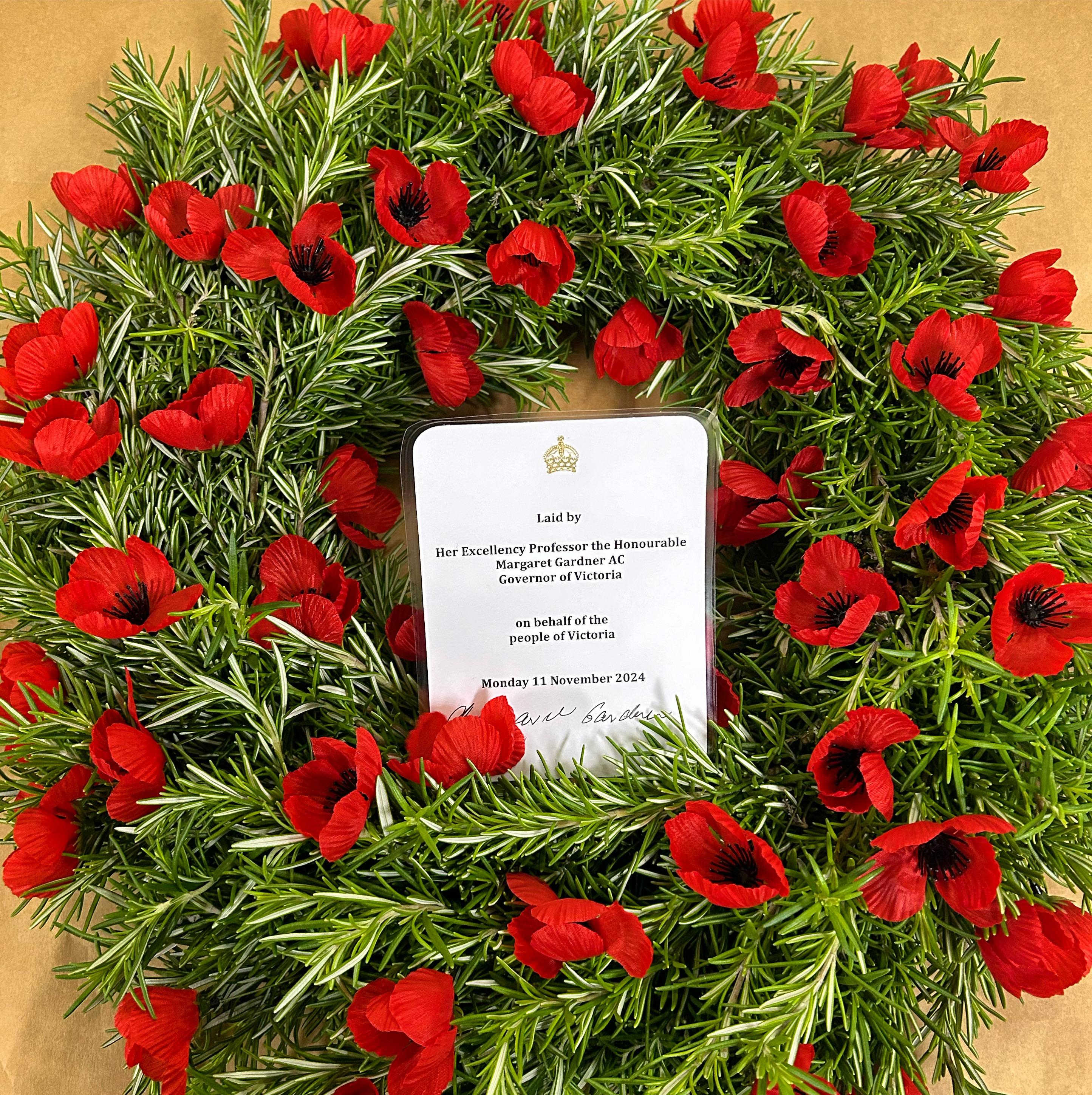 Remembrance Day 2024 | governor.vic.gov.au